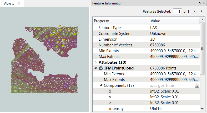 Querying Point Cloud Features