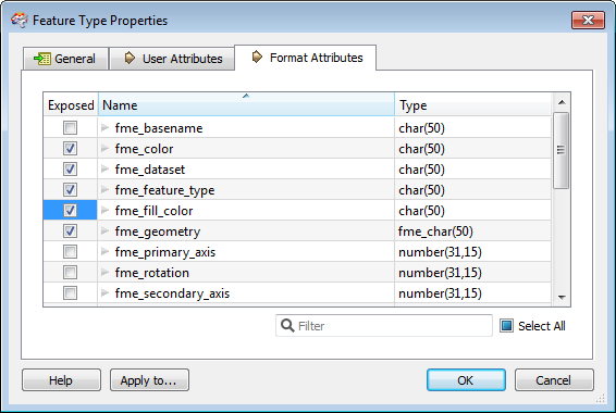 Editing Writer Feature Type Properties