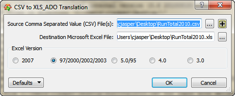 Running a Custom Mapping File or Workspace