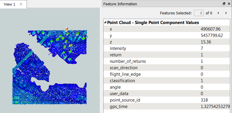 Querying Point Cloud Features