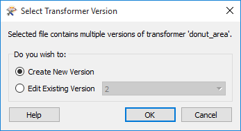 Working with Multiple Versions of Custom Transformers