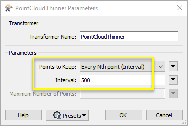 PointCloudThinner