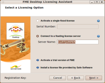 Configuring FME Desktop to Use the Floating License