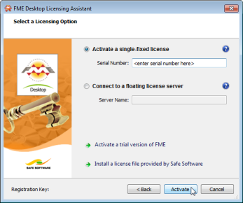 Activating a Single-Fixed License
