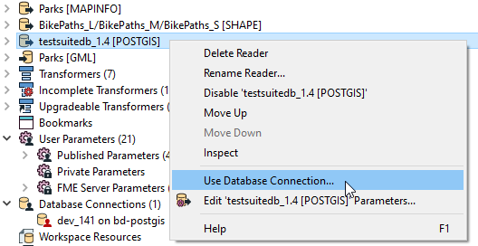 Using Database Connections