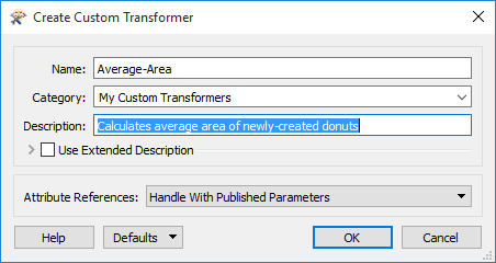 Creating a Custom Transformer
