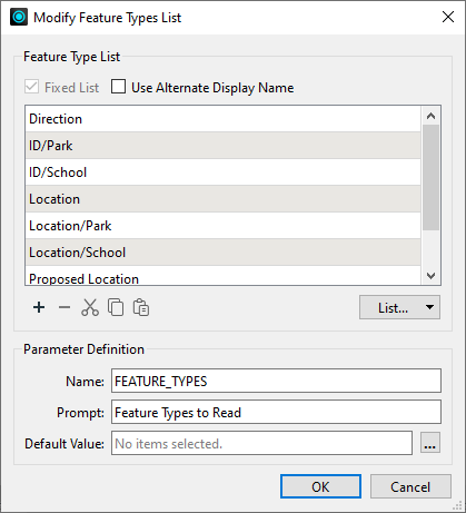 Modifying Feature Types to Read