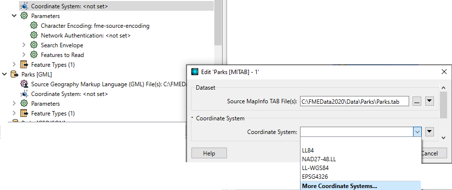 How FME Identifies Coordinate Systems
