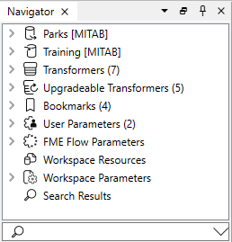 Working in the Navigator